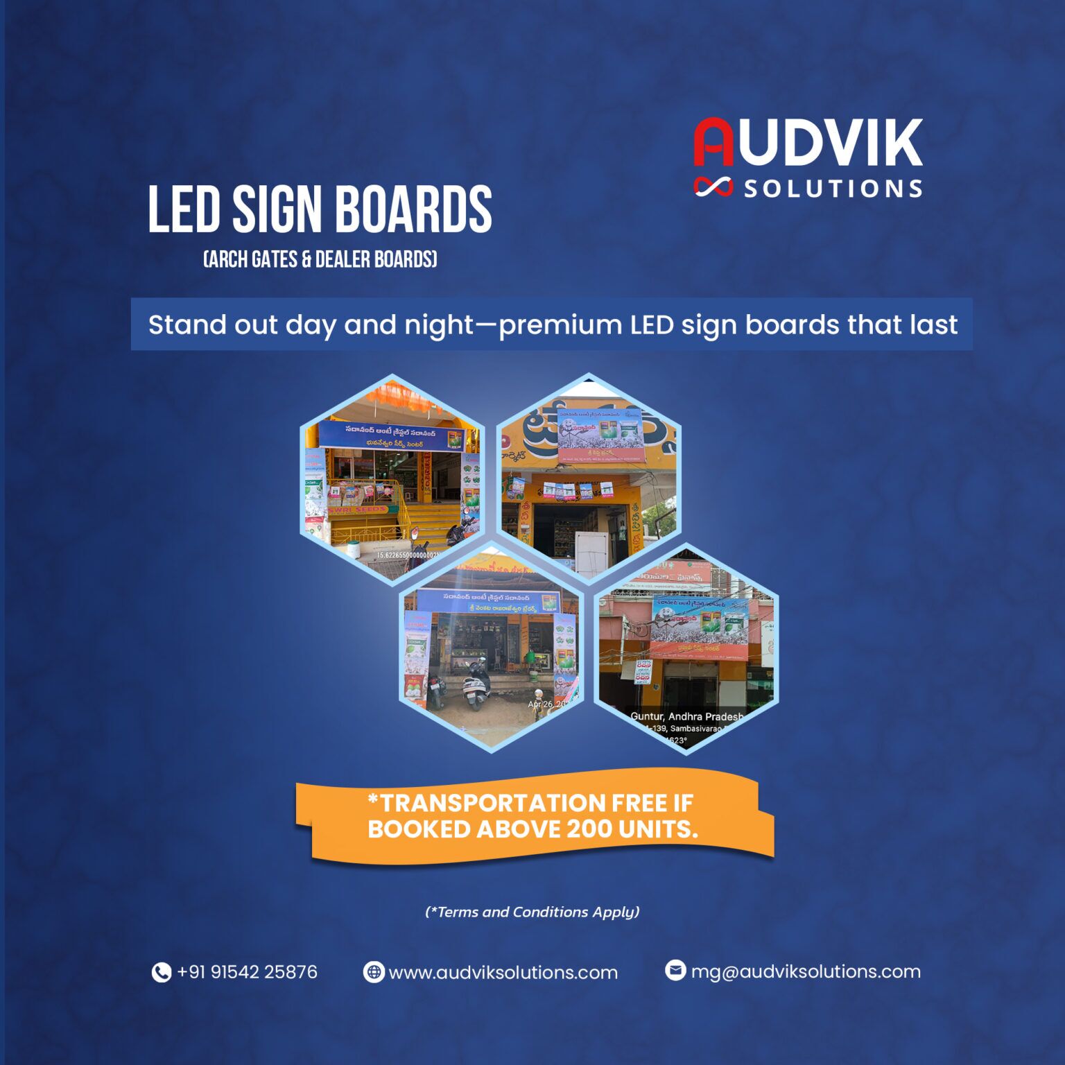 Best LED Sign Board Agencies in Hyderabad - Audvik Solutions